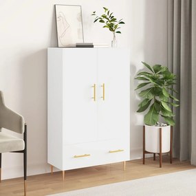 vidaXL Skříň highboard lesklá bílá 69,5 x 31 x 115 cm kompozitní dřevo