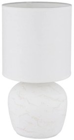 Globo 21739W - Stolní lampa MARBLE 1xE14/40W/230V bílá
