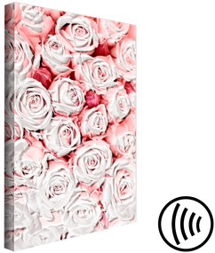 Obraz Bílé růže (1 panel) vertikální