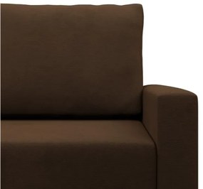 Třímístná rozkládací sedačka BLANK Comfort hnědá