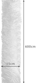 Vánoční girlanda - bílá 6m Ruhhy 22307