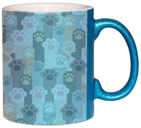 Ekomazlíček Třpytivý hrnek CAT PAWS Barva hrnknu: Tmavě modrá