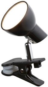 Rabalux NOAH LED lampička s klipem 5W | 360lm | 3000K - černá