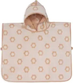 Jollein Osuška pončo Jacquard Flower / 62 × 65 cm / od 12 měsíců do 3