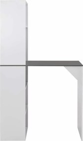 Barový stůl se skříní bílý 115 x 59 x 200 cm 280231