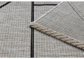 Dywany Luszczow Kusový koberec SIZAL FLOORLUX 20605 stříbrný / Černá / béžový Rozměr koberce: 80 x 150 cm