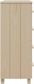 Příborník HAMAR medově hnědý 79x40x103,5 cm masivní borovice 340424