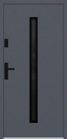 FM Turen - Feldmann & Mayer FM turen ATU68 M21 - blackline Orientace dveří: Levé, otevírání dovnitř, Dekor: Antracit, Standardní rozměr dveří včetně rámu: 90 cm x 200 cm - vnější rozměr rámu