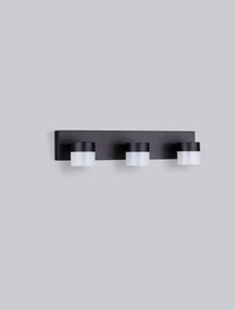 LED černé nástěnné svítidlo Teko 17W