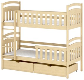 Dětská postel 90 cm Sarina (s roštem a úl. prostorem) (borovice). 1013449