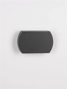 NV 9492630 Venkovní nástěnné svítidlo PARRIS antracitový hliník a čiré sklo LED 7.7W 3000K 220-240V 253st. IP65 - NOVA LUCE