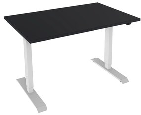 NOBL Dynamic Elektr. nastavitelný polohovací stůl 120x80 Dynamic Dekor stolové desky: antracit, Barva podnože: bílá