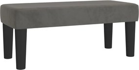 Box spring postel s matrací tmavě šedá 80 x 200 cm samet 3137930