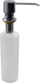 Bemeta Design Integrovaný dávkovač mýdla, 470 ml, mosaz/plast, lesk -