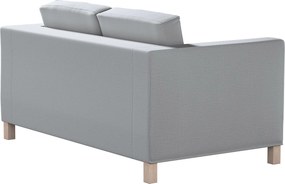 Potah na pohovku IKEA  Karlanda 2-místná, krátký barva šedá látka sametová