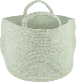 Úložný koš s uchy COTTON HAVEN 35x35 cm - více barev Barva: Světle šedá