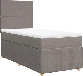 Box spring postel s matrací taupe 100 x 200 cm textil 3291964