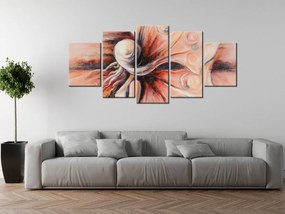 Gario Ručně malovaný obraz Tajemná neznámá - 5 dílný Rozměry: 150 x 105 cm