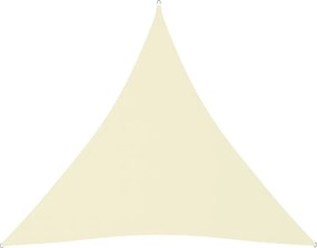 vidaXL Stínící plachta oxfordská látka trojúhelníková 4x4x4 m [135506] Barva: krémová