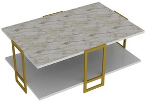 Designový konferenční stolek Abequa 91,5 cm bílý