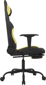 vidaXL Masážní herní židle s podnožkou černá a textil [345486] Barva: Maskáčová