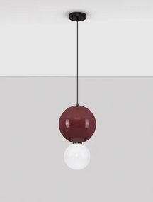 Designový lustr Noesis 25 Bordová
