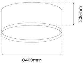 Stropní LED svítidlo Rondo, 1x LED 18w, 4000k, gr/g