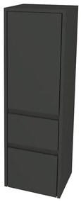 Mereo Opto koupelnová skříňka vysoká 125 cm, levé otevírání, Multidecor, Šedý antracit CN995LSEAN