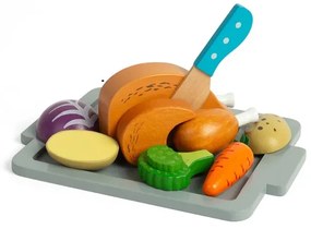 Bigjigs Toys Sada Pečené kuře se zeleninou