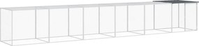 Klec pro kuřata se střechou antracitová 603 x 98 x 90 cm ocel 3189041