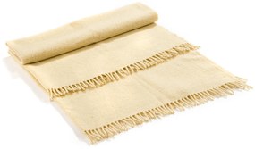 Vlněná deka Perelika merino - bílá prodloužená