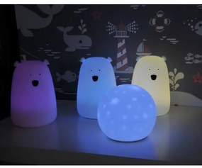 LED RGB Dětská dotyková lampička BEAR LED/0,8W/5V modrá