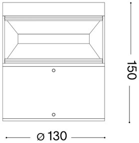 Ideal Lux - LED Venkovní lampa BOEING LED/14W/230V 15 cm IP65 hnědá