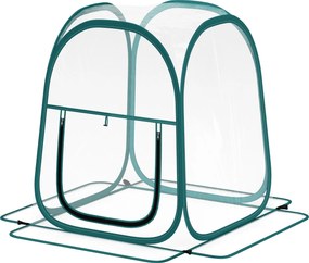 Outsunny Mini Zahradní Skleník, Mini Transparentní PVC Pop-Up Skleník, Zimní Stan pro Vnitřní nebo Venkovní Použití, pro Zeleninu, Rostliny, Květiny,…