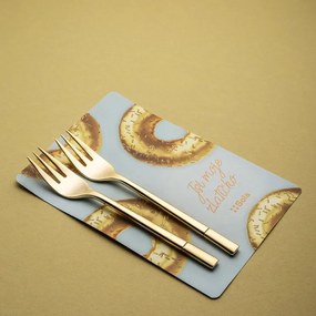 Vidlička na koláč Set 2 ks - Luxus zlatá (112598)
