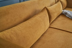 Hanah Home rohová pohovka ARDOSA hořčicová pravá 825BLC1558