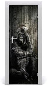 Samolepící fototapeta na dveře Gorila 85x205 cm