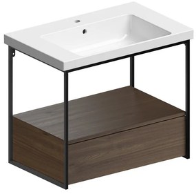 GSI NORM keramické umyvadlo 80 x 18 x 50 cm s přepadem Extra Glaze bílá 8634111