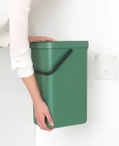 Brabantia Sort  Go Odpadkový koš 16 L tmavě zelená / s rukojetí / 22 x