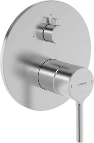 Hansa Vantis - Baterie pod omítku, pro 2 spotřebiče, broušená ocel 8260902780