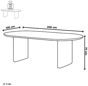 Autronic Jídelní stůl HT-W1578 Odstín: Dub San Remo