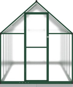 Skleník s podkladovým rámem zelený 334 x 169 x 202 cm hliník 3266330