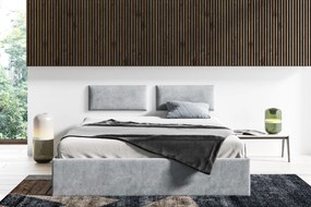 Eka Čalouněná postel Lucy - 140x200 cm Barva látky Trinity: Světle modrá (Trinity 2322), Úložný prostor: Bez úložného prostoru