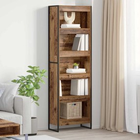 Knihovna 60 x 30 x 189,5 cm Kompozitní dřevo Staré dřevo 3403002