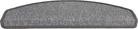 Schodové rohože 20 ks 65 x 24 x 4 cm tmavě šedé, půlkulaté, velké 3365790