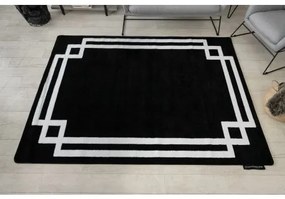 koberec HAMPTON Lux černý velikost 120x170 cm | krásné koberce cz