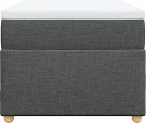 Box spring postel s matrací tmavě šedá 80 x 200 cm textil 3285332