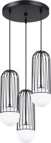 Sollux Lighting Závěsné svítidlo BRINA 3P černé