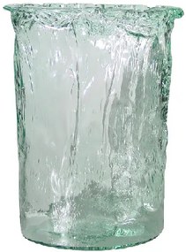 San Miguel VIDRIOS SAN MIGUEL !RECYCLED GLASS! Váza z recyklovaného skla "PANDORA "AUTHENTIC", průhledná oválná, 25 x 35 cm
