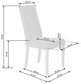 HALMAR DIEGO židle bílá/INARI 91 (1080)